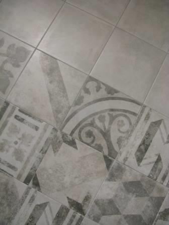 Carrelage carreau ciment 25x25 Antica Pompei Grey - Codicer Codicer carrelage sol interieur ...