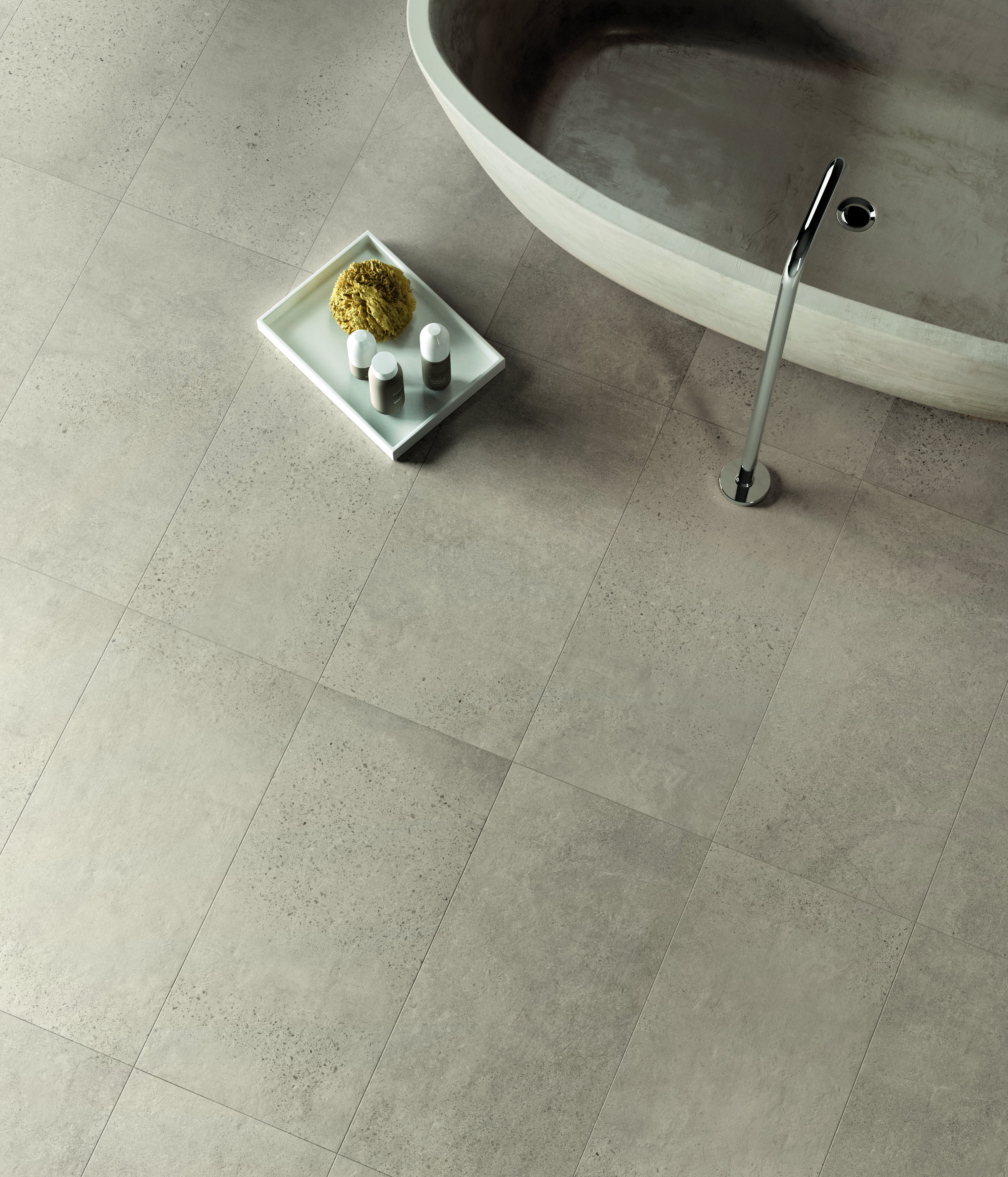 Carrelage intérieur 60x60 aspect béton brut Naturel ou Rectifié Downtown ABK ABK carrelage sol ...